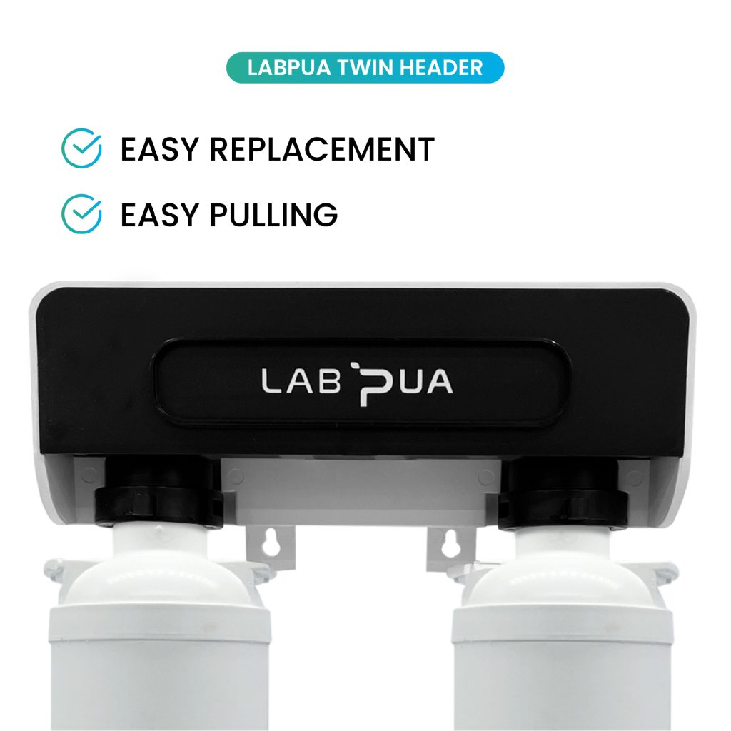 Lab Pua Twin Header series Sediment with Pure Carbon Block